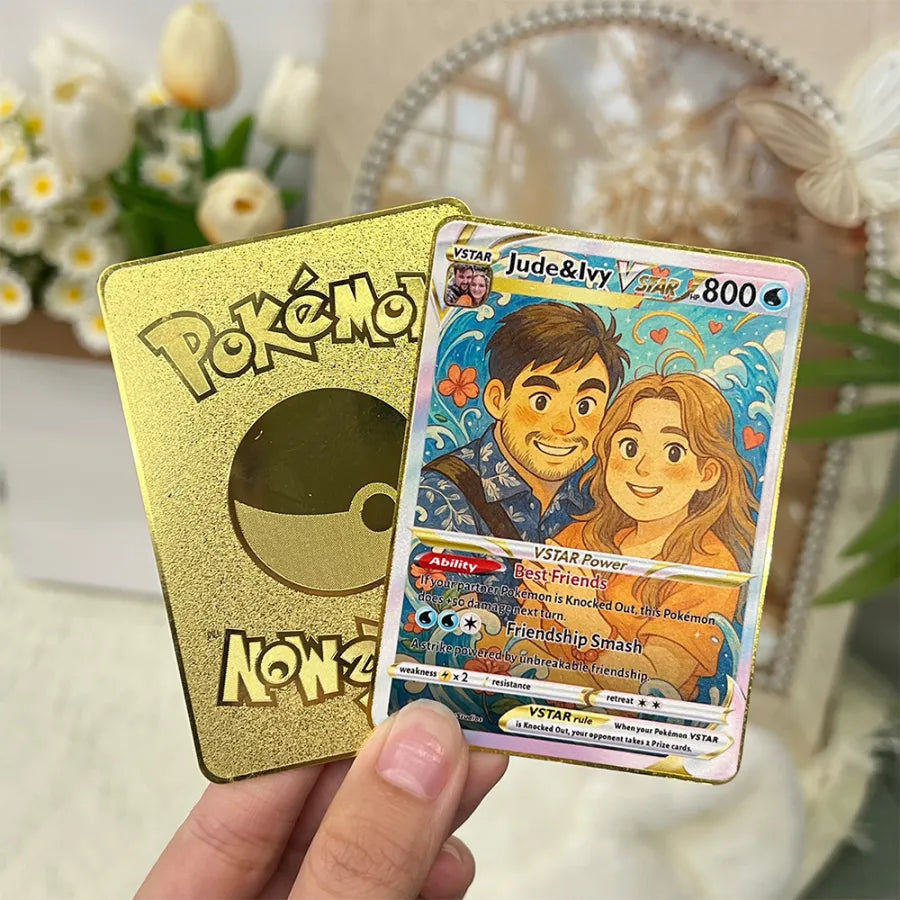 Custom Anime Couples Pokecard TCG V/Vmax/VSTAR/EX/GX/TRAINER Card ...